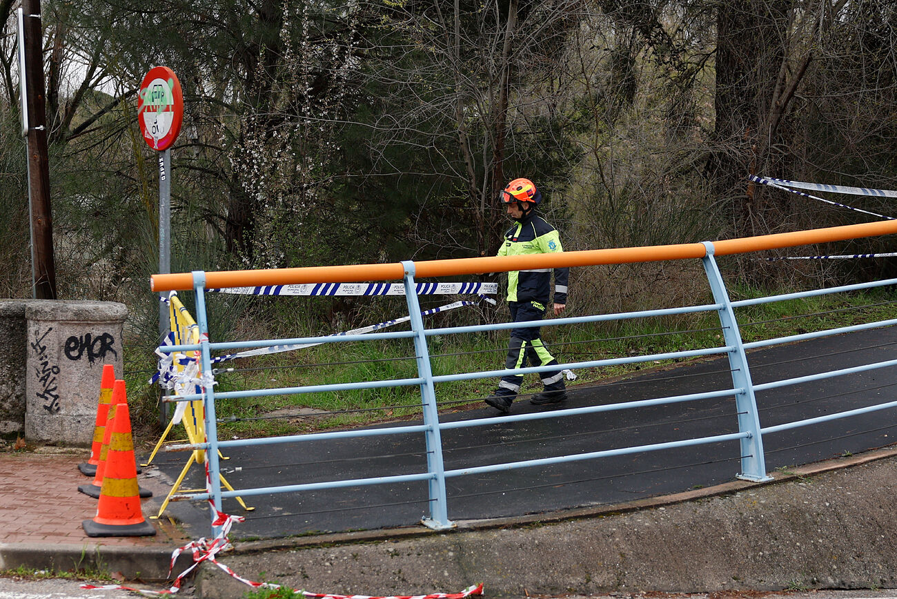 Borrasca Martinho: las imágenes del temporal: Acceso a carril bici ...